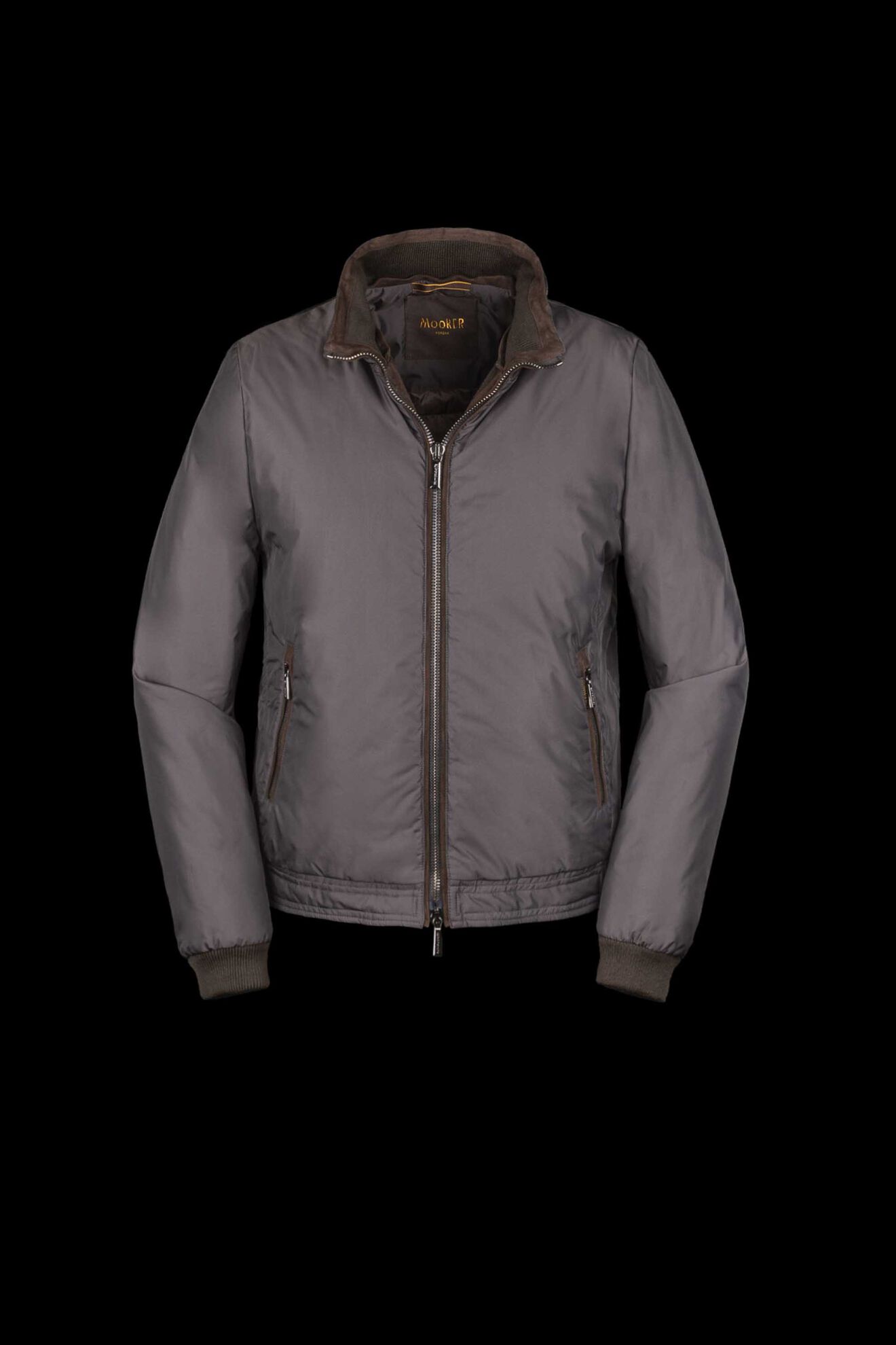 CELOTTI-KM in ANTHRACITE: Luxury Italian 보머 재킷 | MooRER®