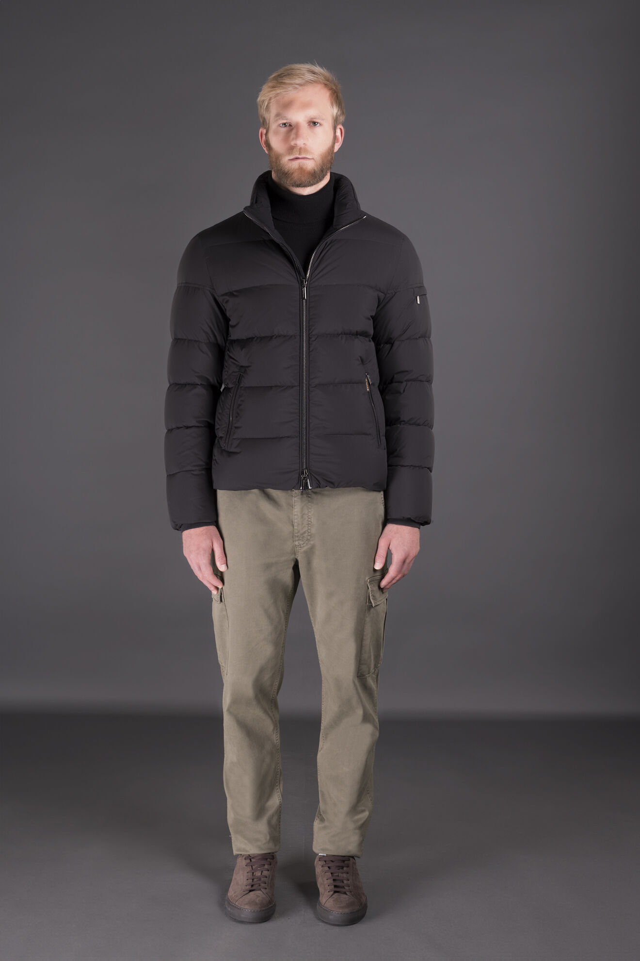 BRETT-SKT（NERO）：イタリアで生まれた、ラグジュアリ ジャケット | MooRER®