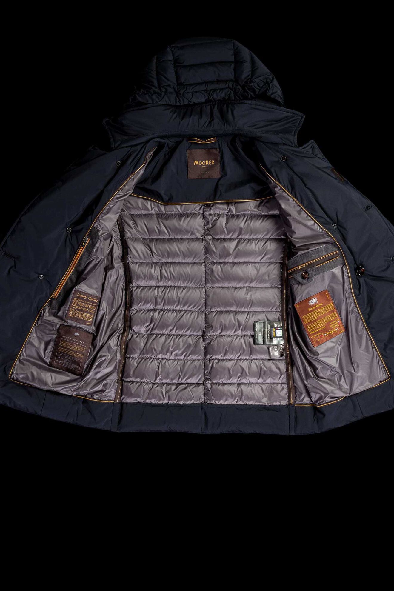 FRED-CAP-S3（DARK BLU）：イタリアで生まれた、ラグジュアリ ジャケット | MooRER®