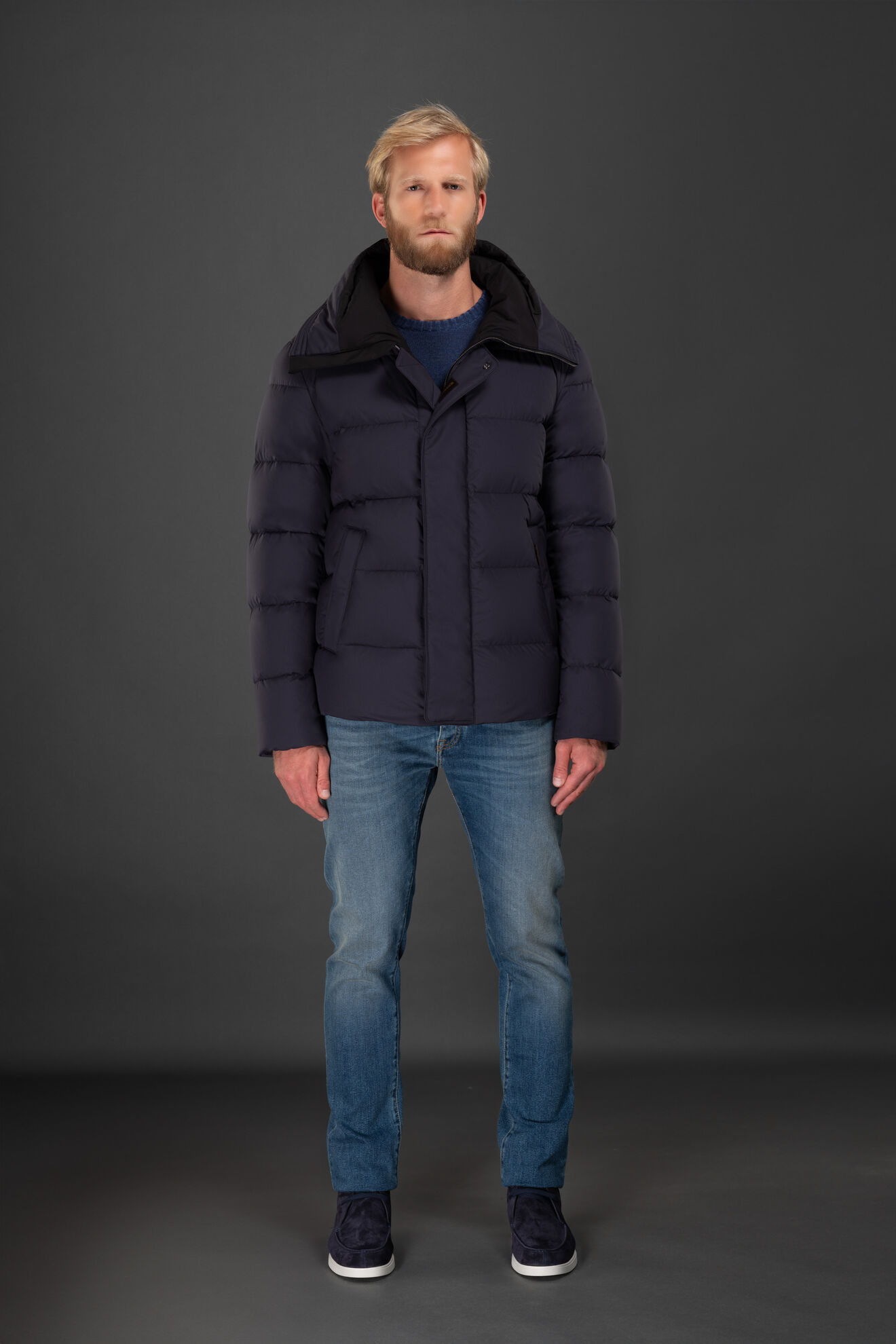 ERENIO-SKT（NAVY）：イタリアで生まれた、ラグジュアリ ジャケット | MooRER®