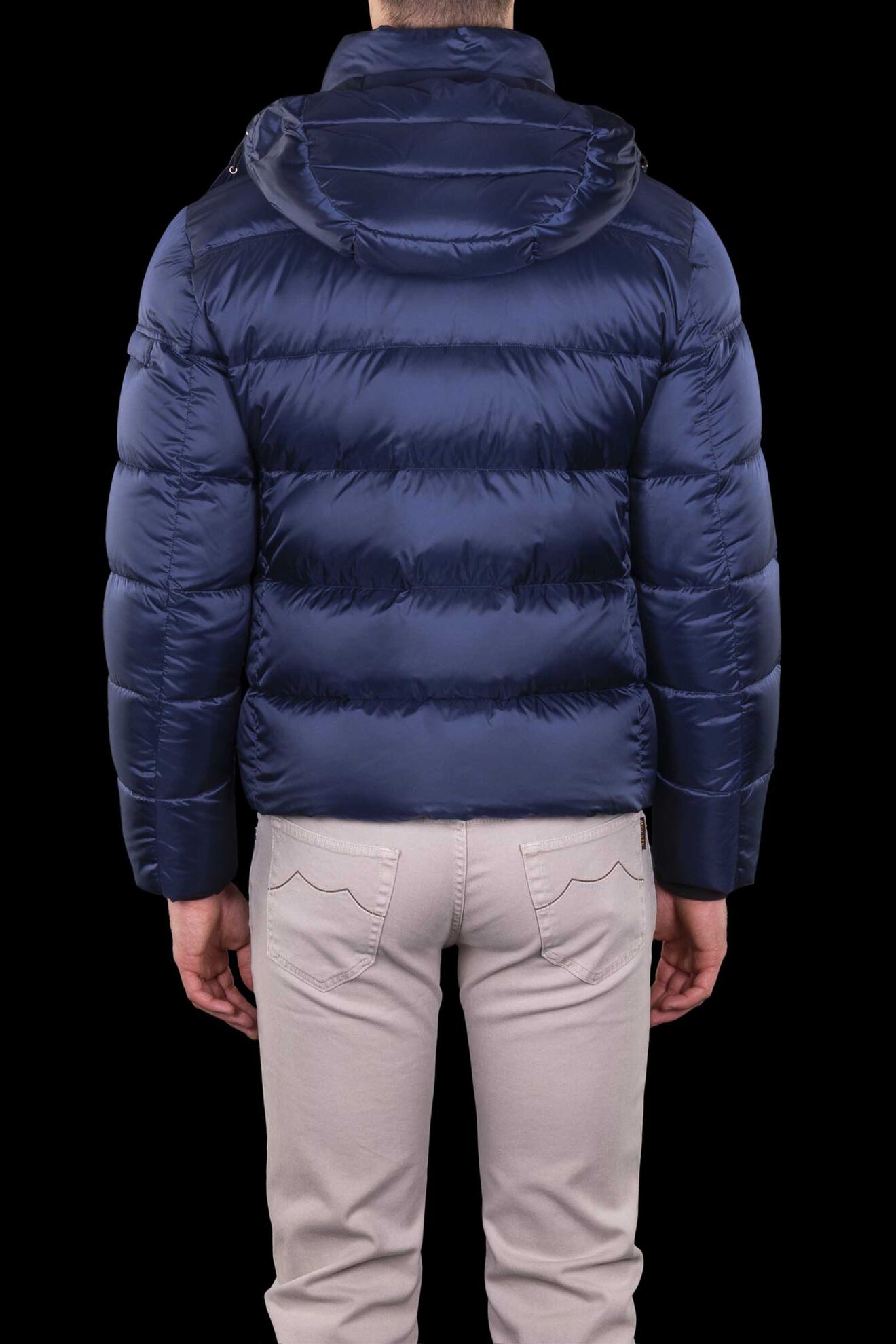 BRETT-SH in LIGHT DENIM: Luxury Italian Bombers for Men | MooRER®