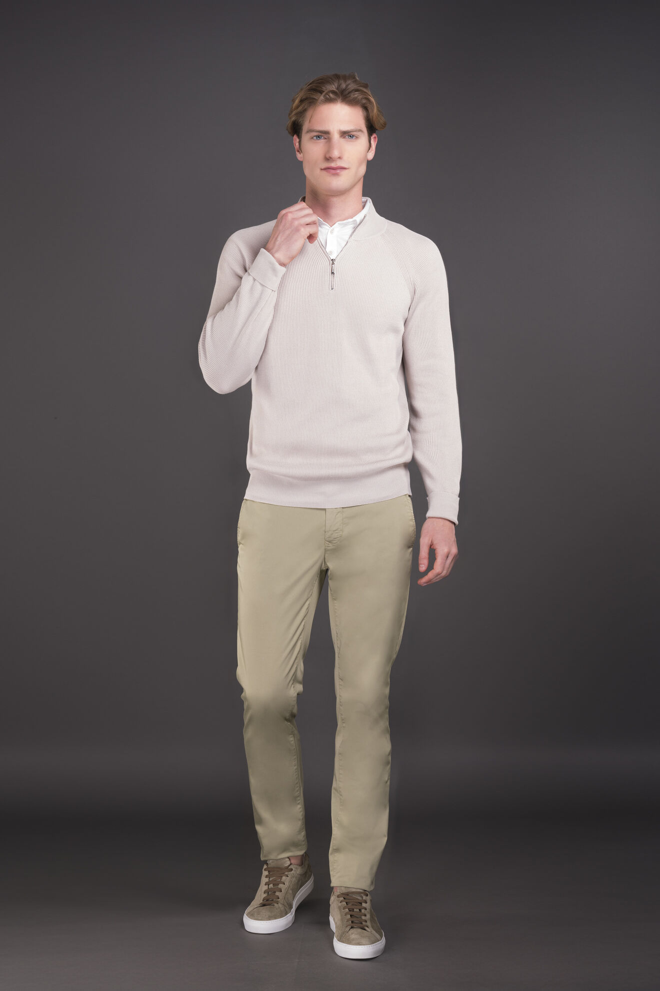 BASOLI-CSP in MANDORLA: Luxury Italian Knitwear for Men | MooRER®