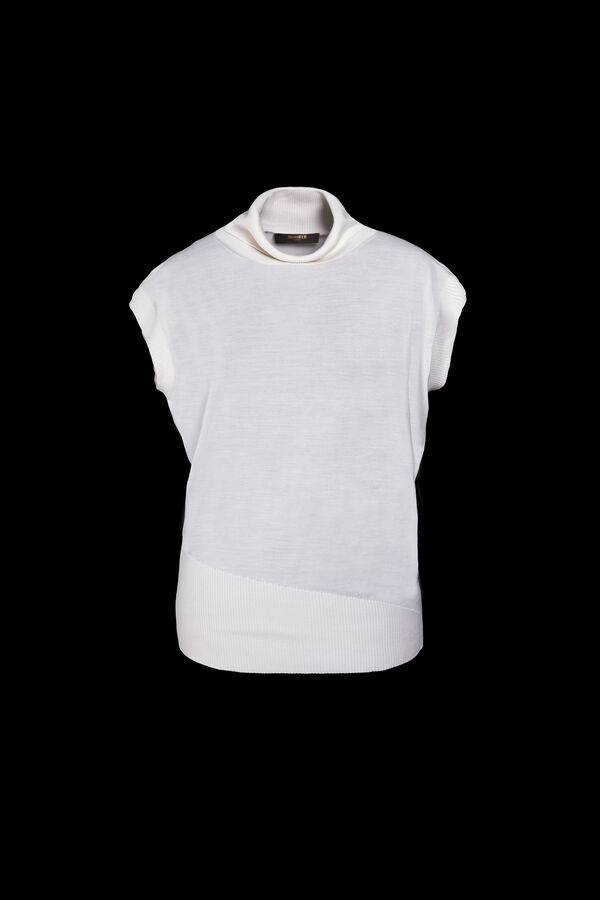 ALESSIA-ZEF in BIANCO: Luxury Italian Knitwear for Women | MooRER®