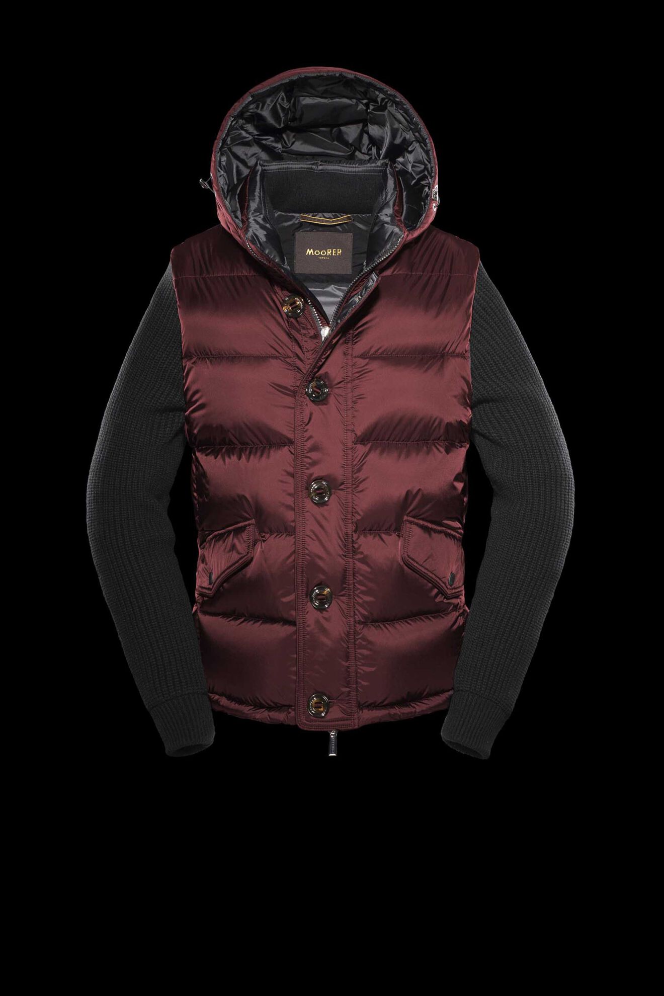 FOSCOLO-SHM in CARDINALE: Luxury Italian Bombers for Men | MooRER®