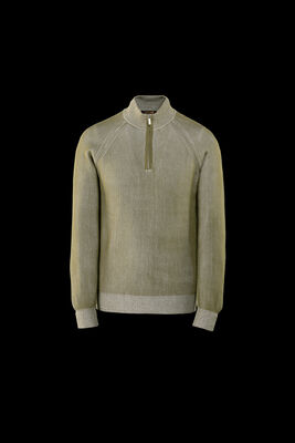 FEDRO-VSP（PISTACCHIO/BIANCO）：イタリアで生まれた、ラグジュアリ ニットウェア | MooRER®